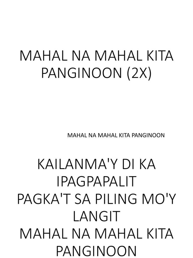 Gift Giving Praise and Worship Tagalog Song Line Up | PDF