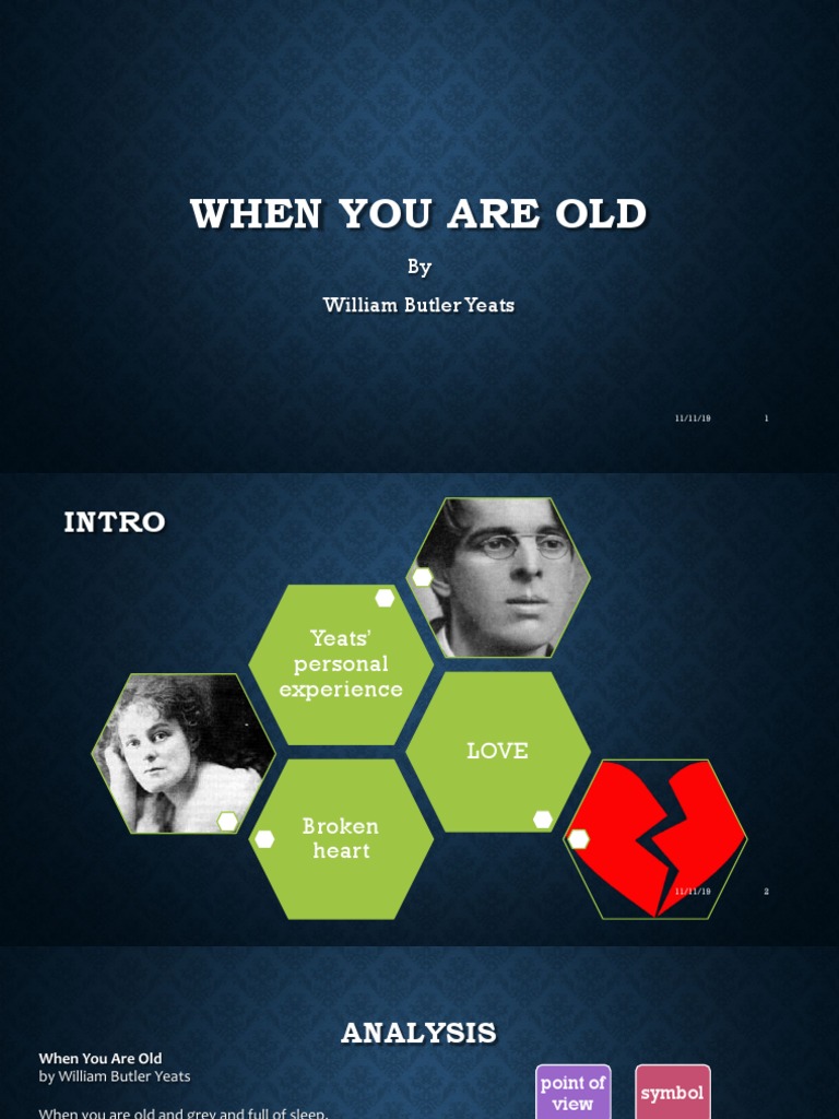 Analysis of Yeats' "When You Are Old" | PDF | Poetry | Metre (Poetry)