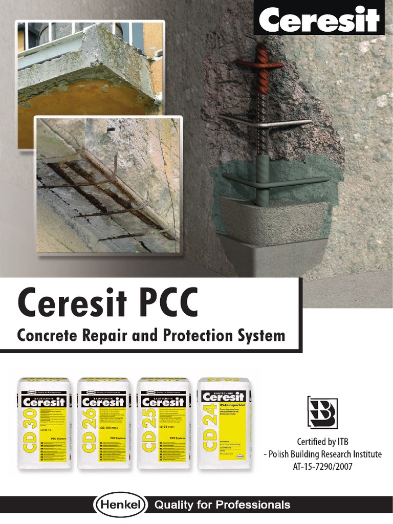 Concrete Repair and Protection System1 - Ceresit | PDF | Corrosion ...