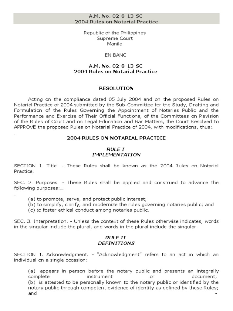 Notarial Rule | Download Free PDF | Notary Public | Signature