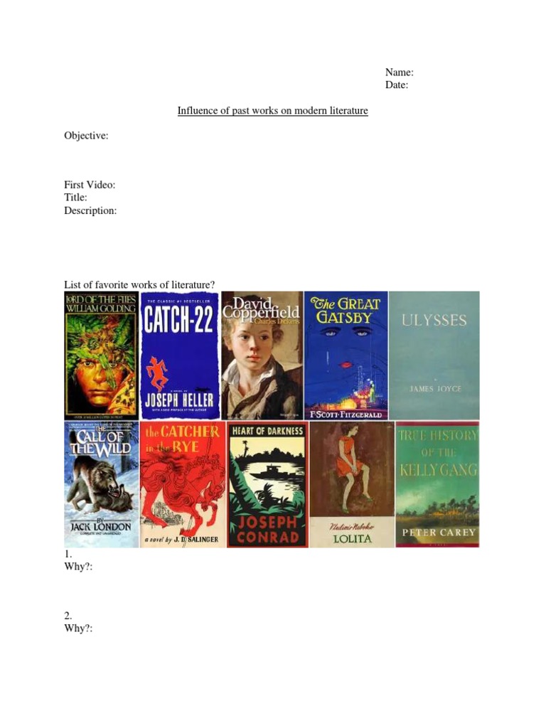 Impact of Classic Literature on Modern Writing | PDF | Art