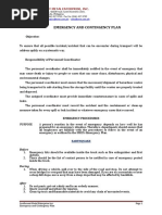 Emb HWMS Emergency Response and Contingency Plan | PDF | Personal ...