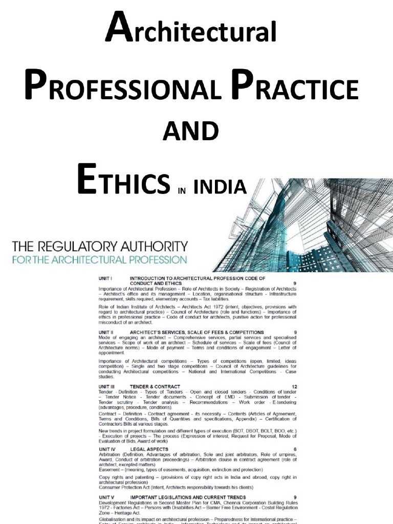 Architecture Professional Practice 1 PDF | PDF