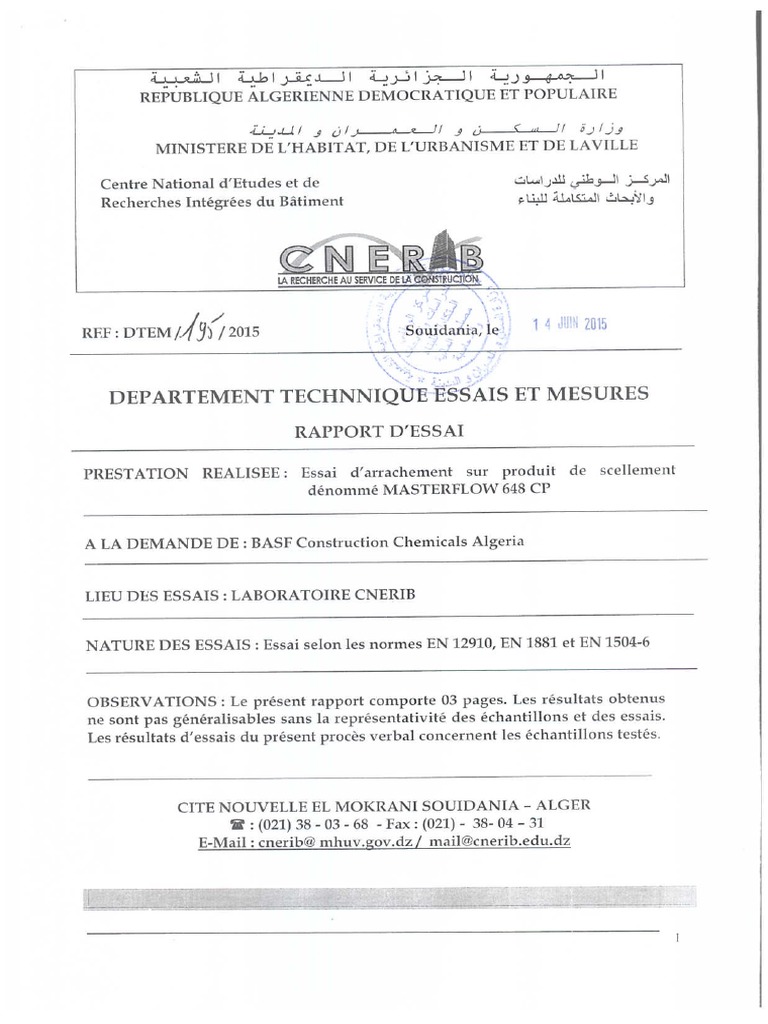 Masterflow 648cp Cnerib | PDF