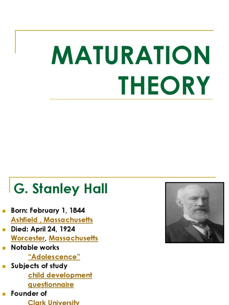 MATURATION | PDF | Child Development | Relationships