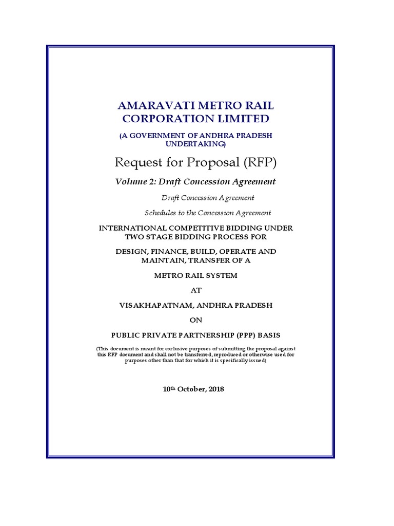 2.vol 2a Draft Concession Agreement 10.10.2018 | PDF | Liquidation ... 2.vol 2a Draft Concession Agreement 10.10.2018 | PDF | Liquidation ...