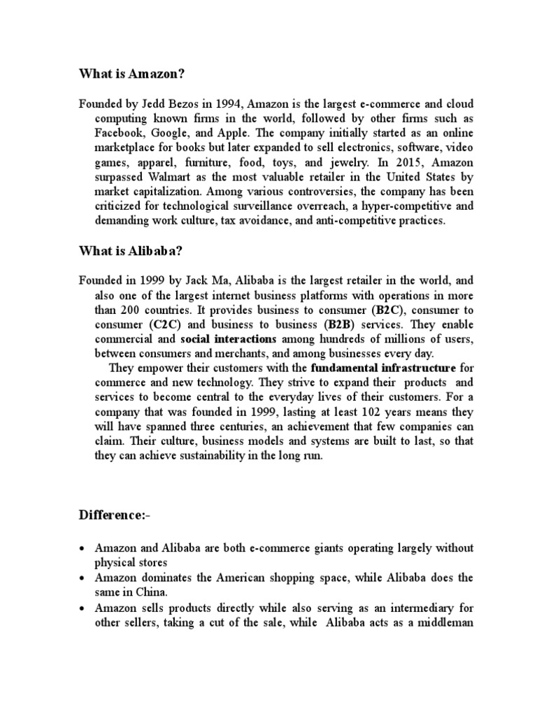 What Is Amazon? | PDF | Alibaba Group | E Commerce