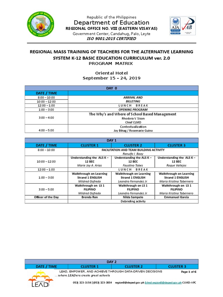 Department of Education | PDF | Education Theory | Pedagogy