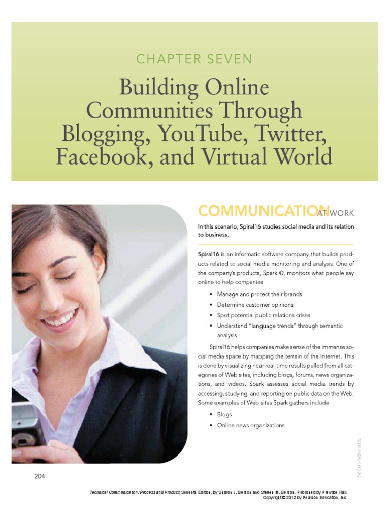 Chapter 7 Building Online Communication Gerson 7ed | PDF | Service ...