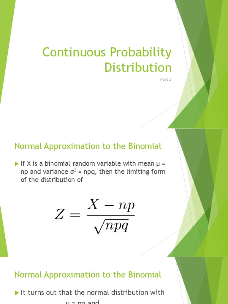 Stats: Normal Approximation Guide | PDF | Poisson Distribution ...