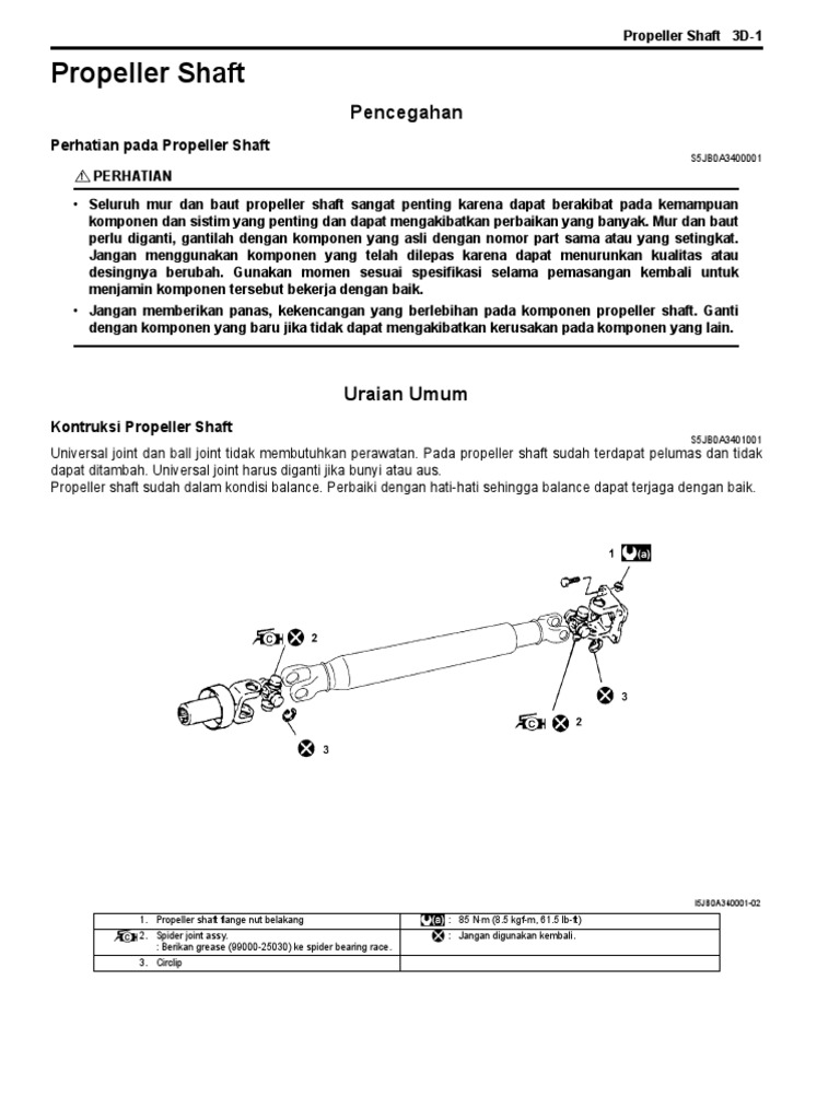 Propeller Shaft 1 | PDF