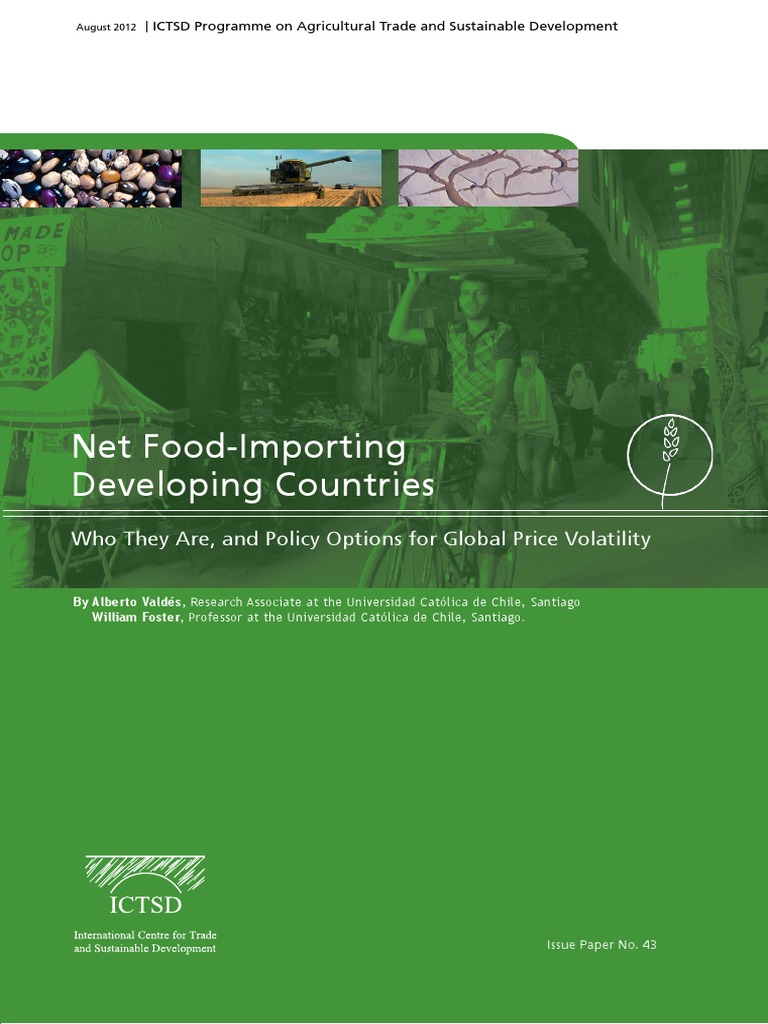 Net Food Importing Developing Countries Who They Are and Policy Options ...