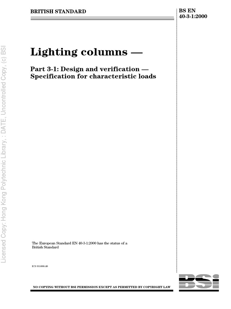 BS en 00040-3-1-2000 PDF | PDF | Civil Law (Common Law) | Intellectual Works