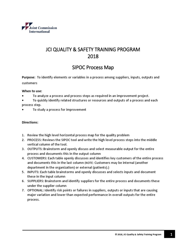 Ge Sipoc Process Map.2018 | PDF | Technology & Engineering