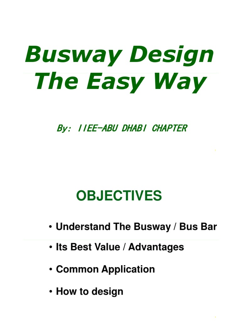 Busway Design | PDF | Electrical Resistance And Conductance | Transformer