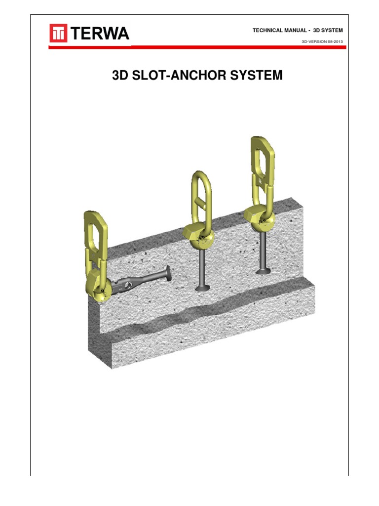 3D Slot-Anchor System | PDF | Anchor | Crane (Machine)