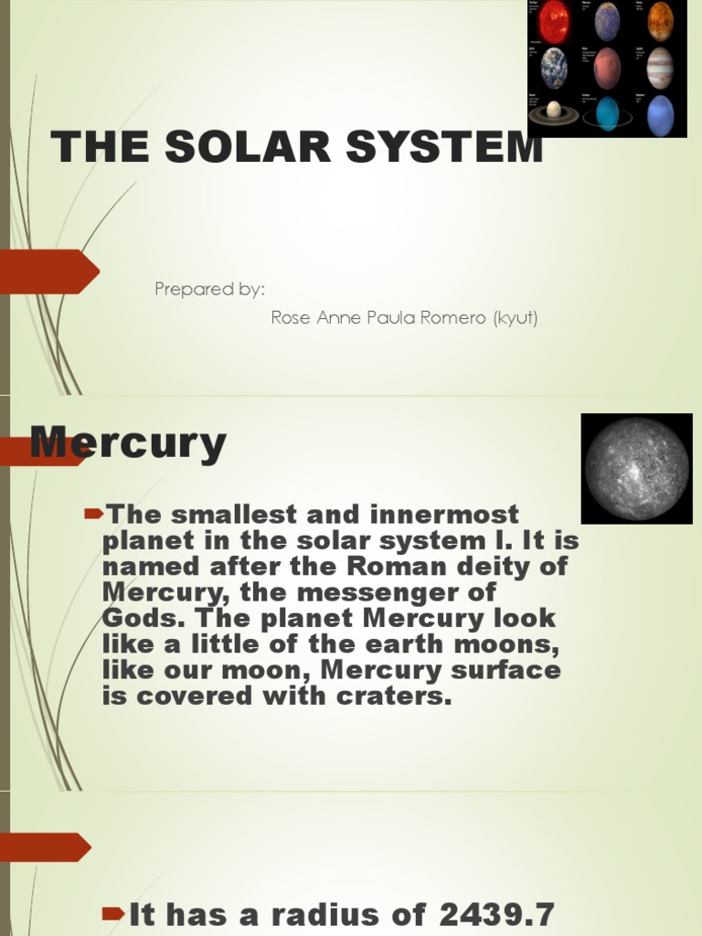 Our Solar System 2 | PDF | Planets | Saturn