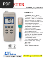 Pico PH and Conductivity Meter | PDF | Ph | Sensor