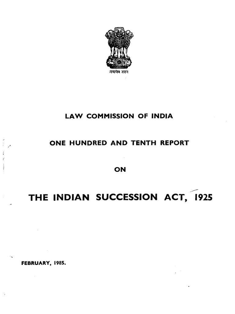 Indian Succession Act 1925 PDF | PDF