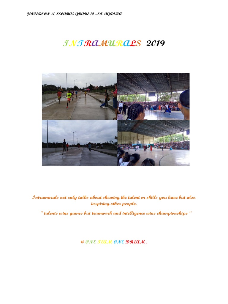 Intramurals 2019 | PDF