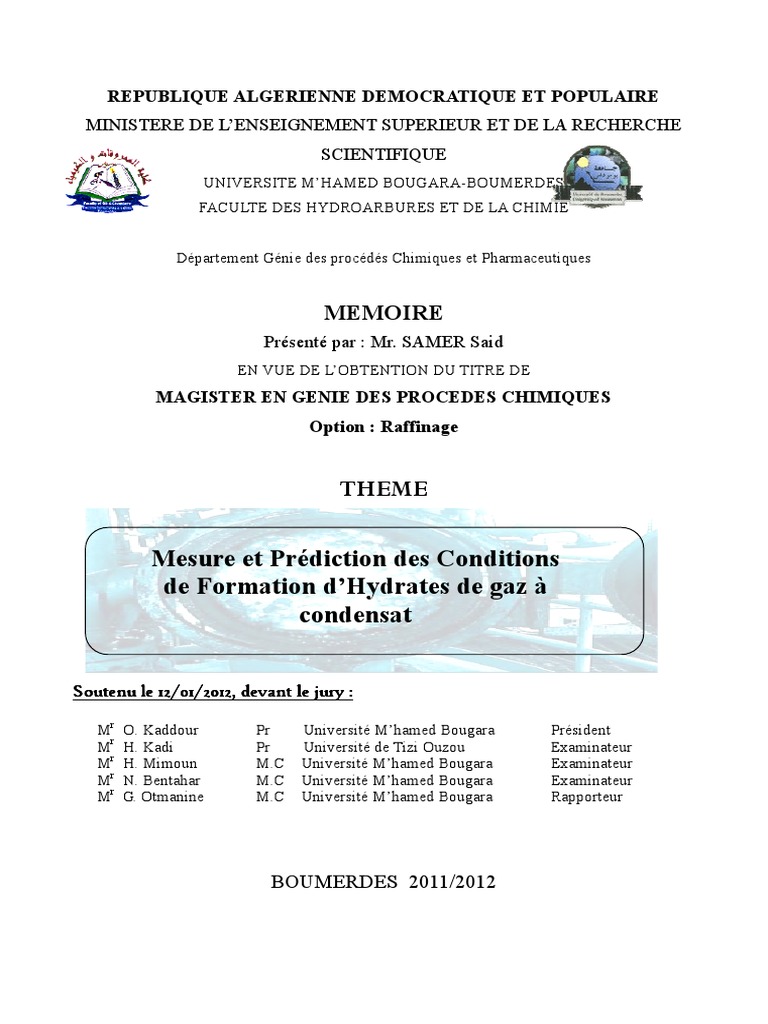 Samer, Said | PDF | Gaz naturel | Charbon