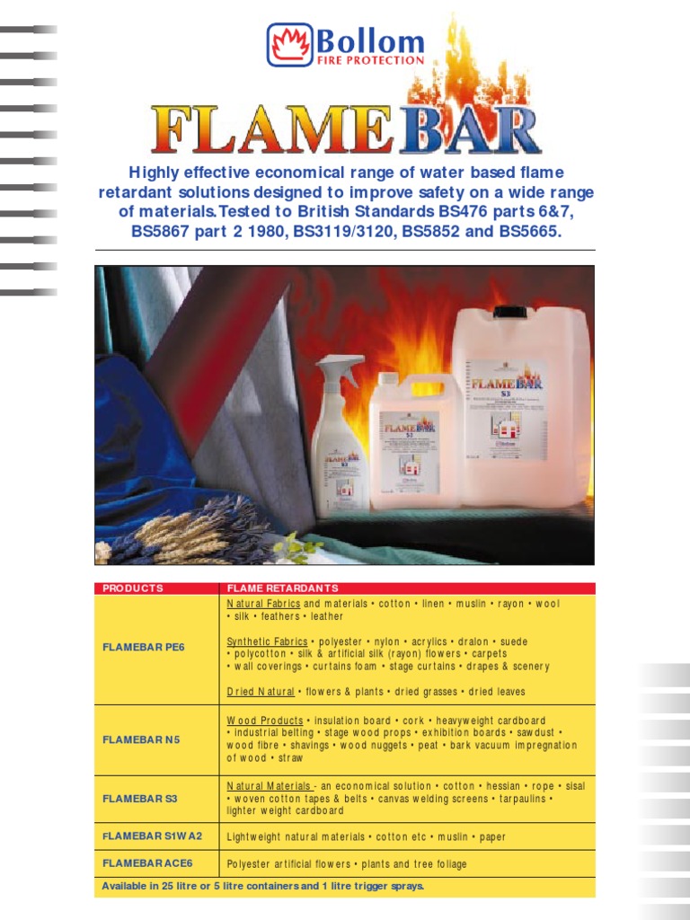 Flamebar Info Sheet | PDF | Curtain | Textiles