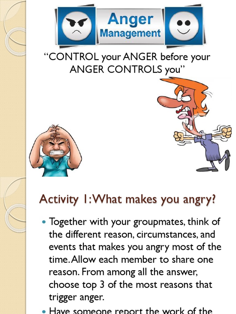 CONTROL Your ANGER Before Your Anger Controls You | PDF | Anger | Emotions