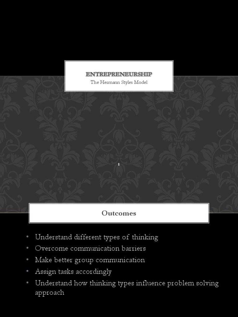 Understanding Hermann Styles in Entrepreneurship | PDF ...