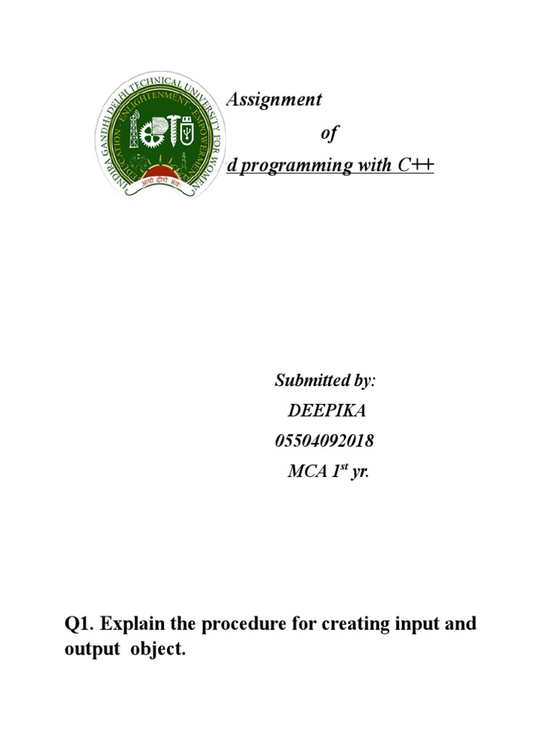 Assignment Oops | PDF | Method (Computer Programming) | Class (Computer ... Assignment Oops | PDF | Method (Computer Programming) | Class (Computer ...