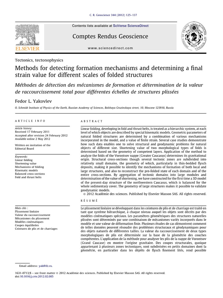 Methods For Detecting Formation Mechanisms and Determining A Final ...