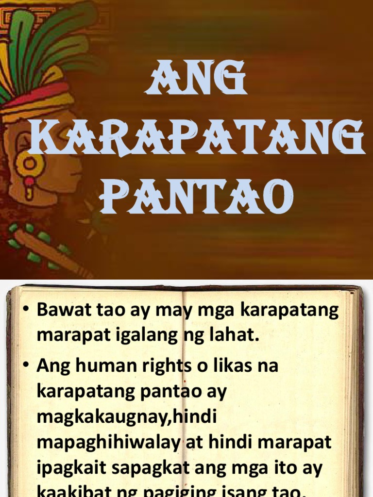 Ang Karapatang Pantao | PDF