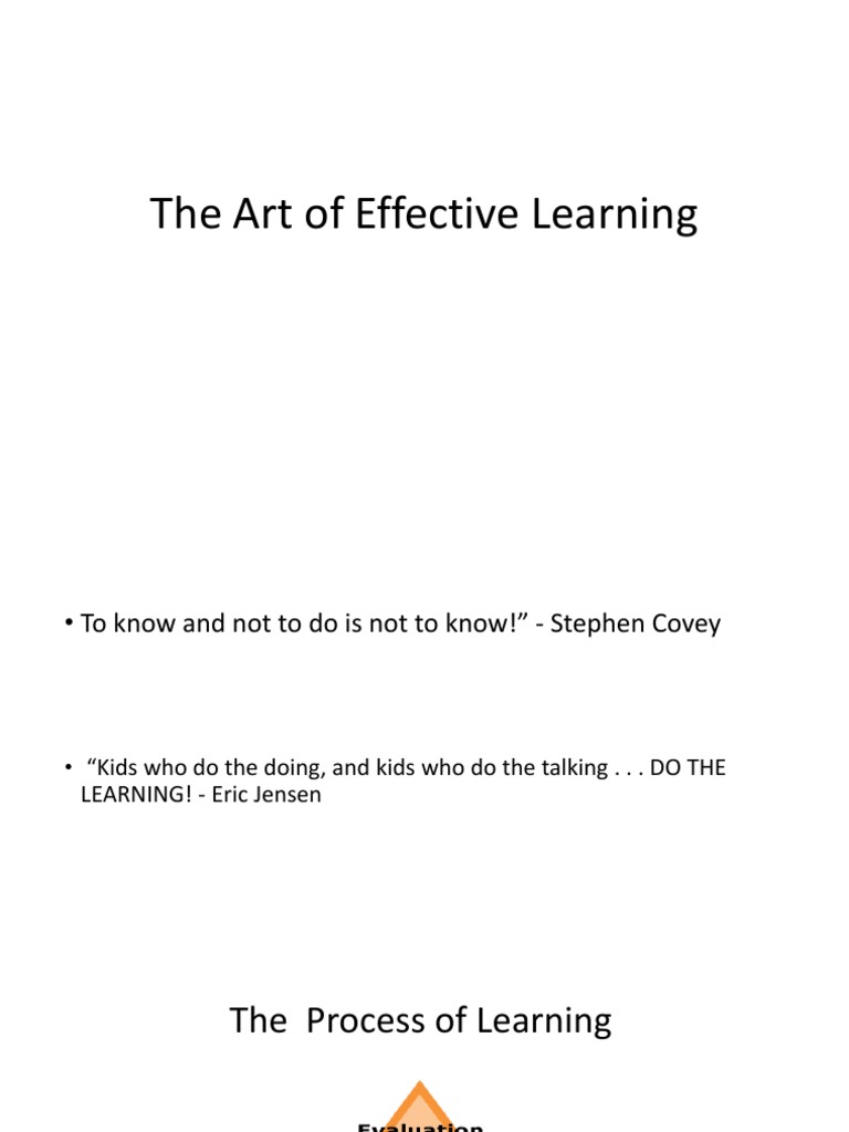 The Art of Learning | PDF | Metacognition | Information