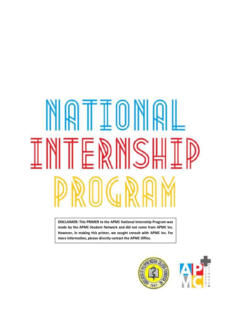 APMC National Internship Program Primer | PDF | Manila | Medical School