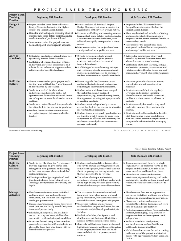 Project Based Teaching dr3 PDF | PDF | Educational Assessment | Teachers