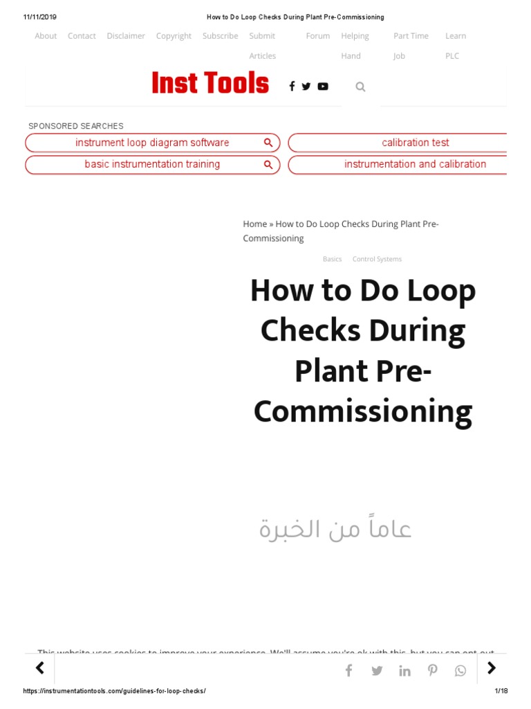 How To Do Loop Checks During Plant Pre-Commissioning | PDF | Valve