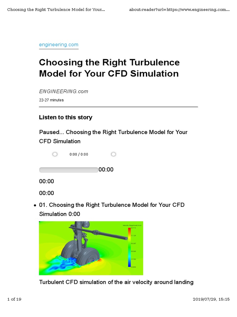Choosing the Right Turbulence Model for Your CFD Simulation: RANS, k ...