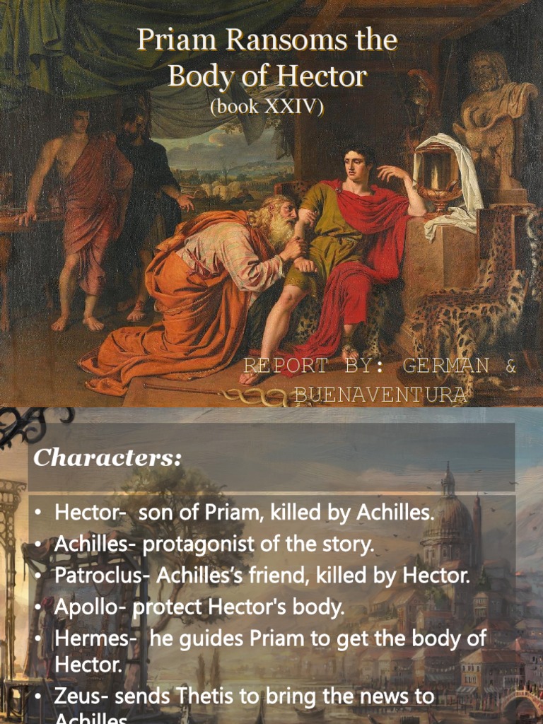 Priam Ransoms The Body of Hector | PDF | Hector | Achilles
