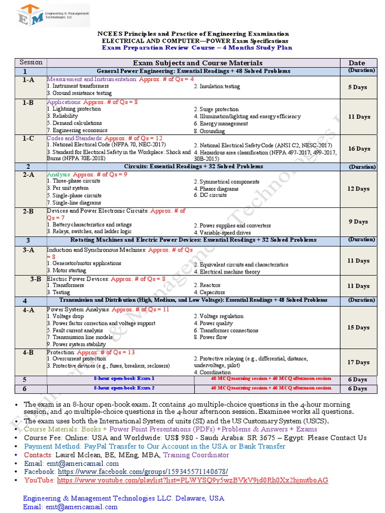 PE Electrical & Computer - Power | PDF | Electric Power System ...