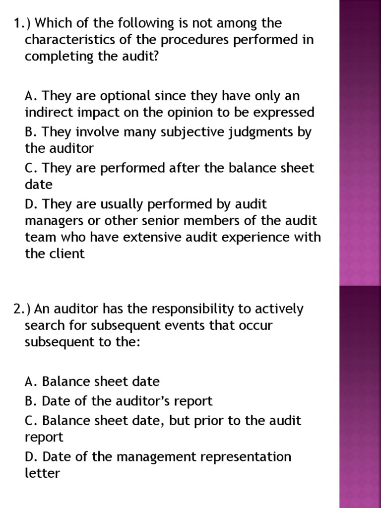 Presentation 1 Auditing Theo | PDF | Going Concern | Auditor's Report