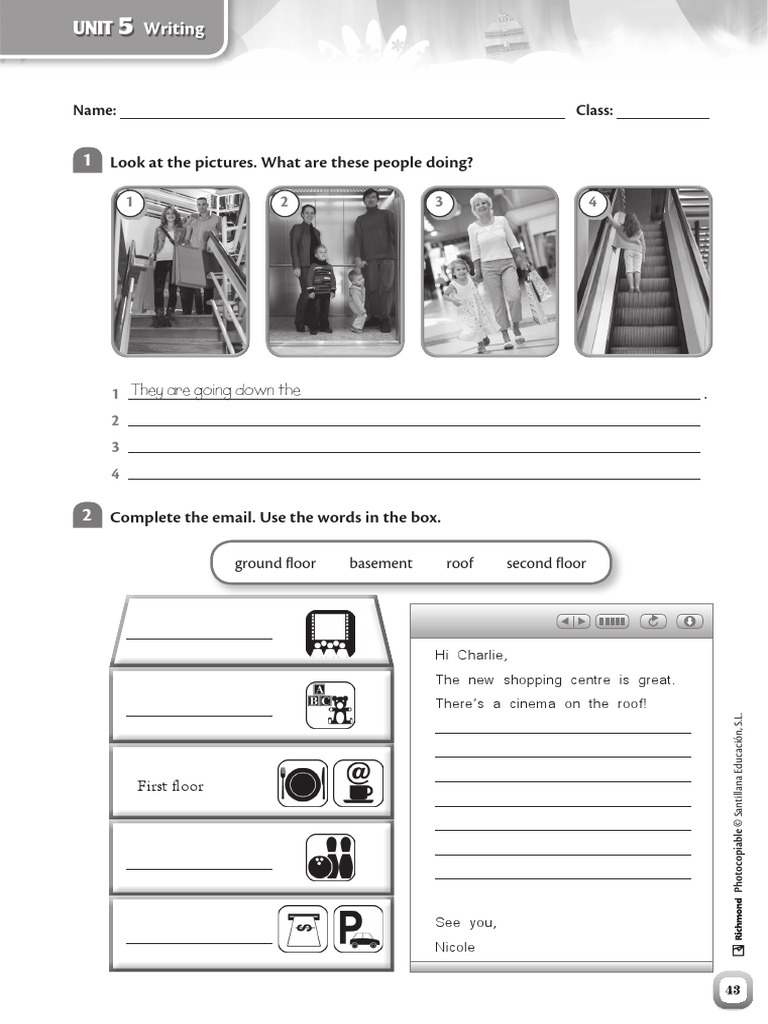 Wonder 4 Unit 5 Writing | PDF