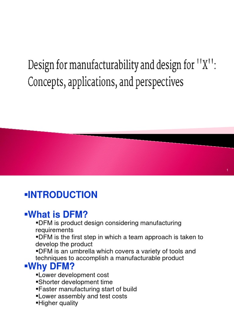 Dfa Dfx Unit 1 Dfm 1 11 2017 New Download Free Pdf Nut Hardware