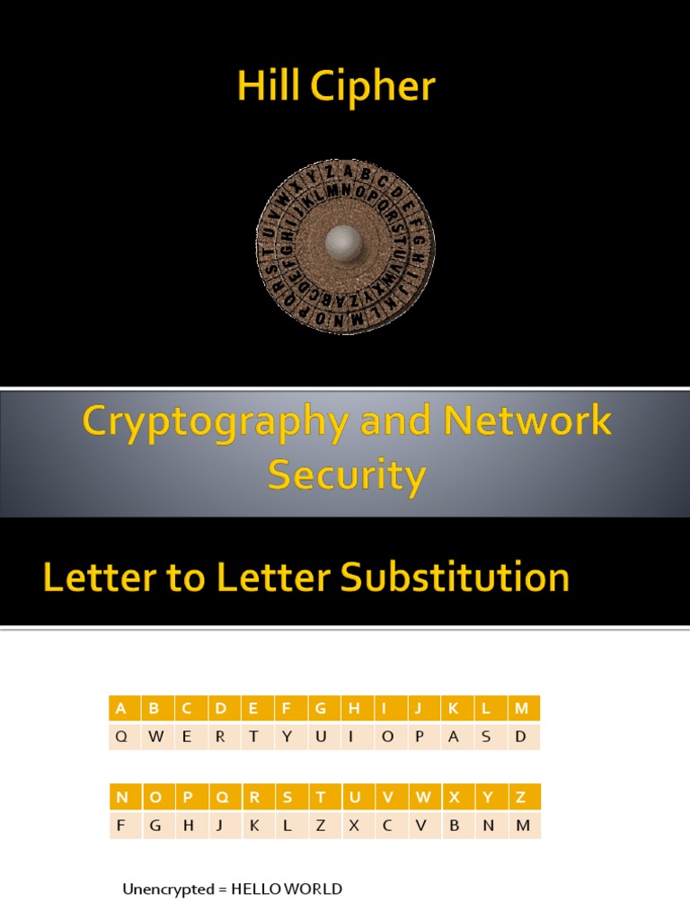 Hill Cipher | PDF | Linear Algebra | Mathematical Analysis