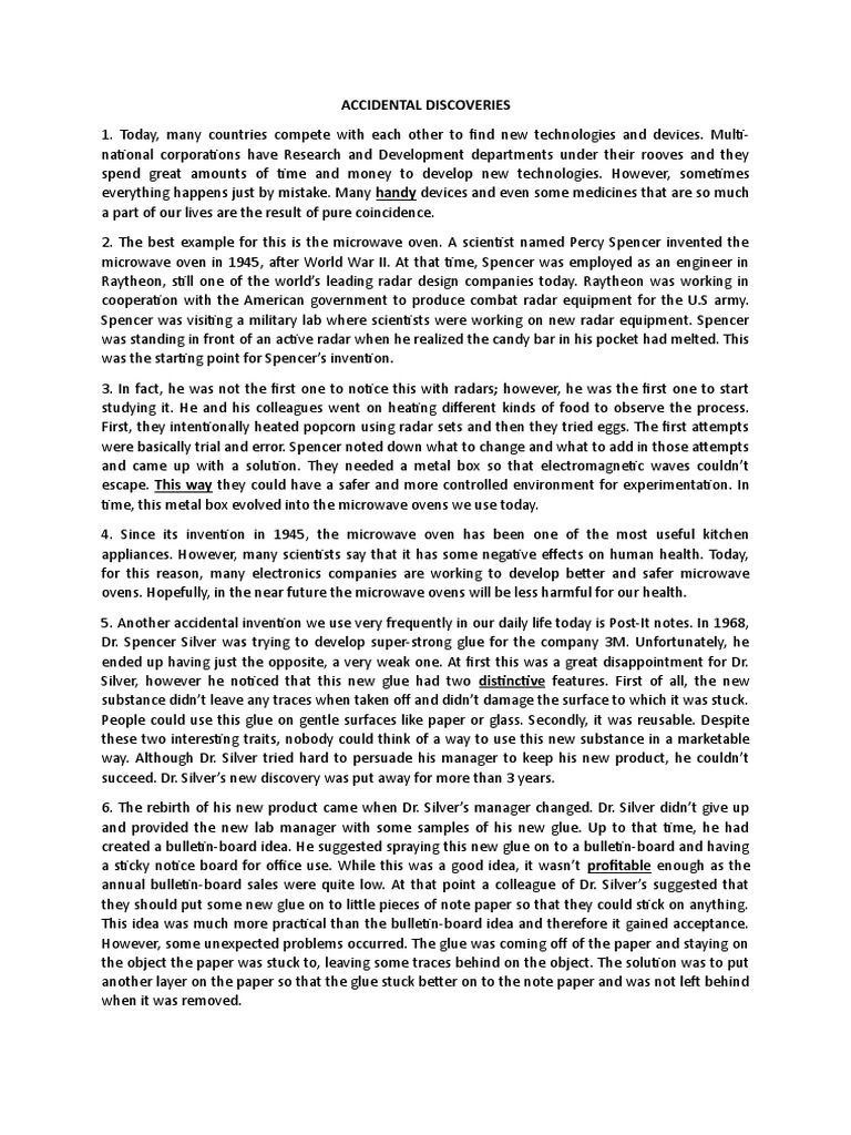 Accidental Discoveries | PDF | Nature