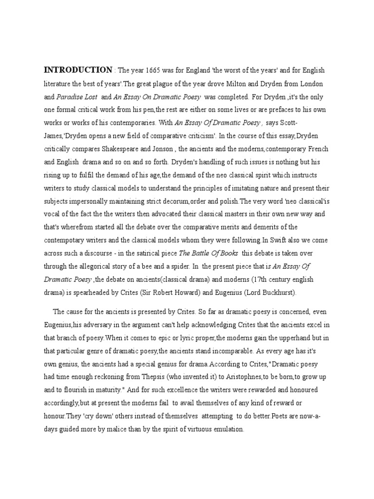 3rd Sem Presentation | PDF | John Dryden | Poetry