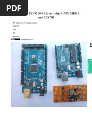 Connecting Esp826601 To Arduino Uno Mega And Blynk Arduino Arduino