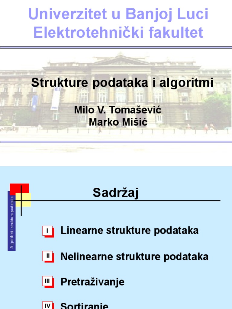 Strukture Podataka I Algoritmi | PDF