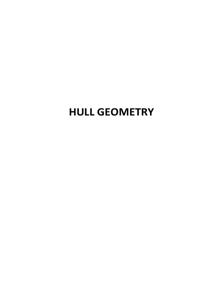 Hull Geometry | PDF | Hull (Watercraft) | Stern