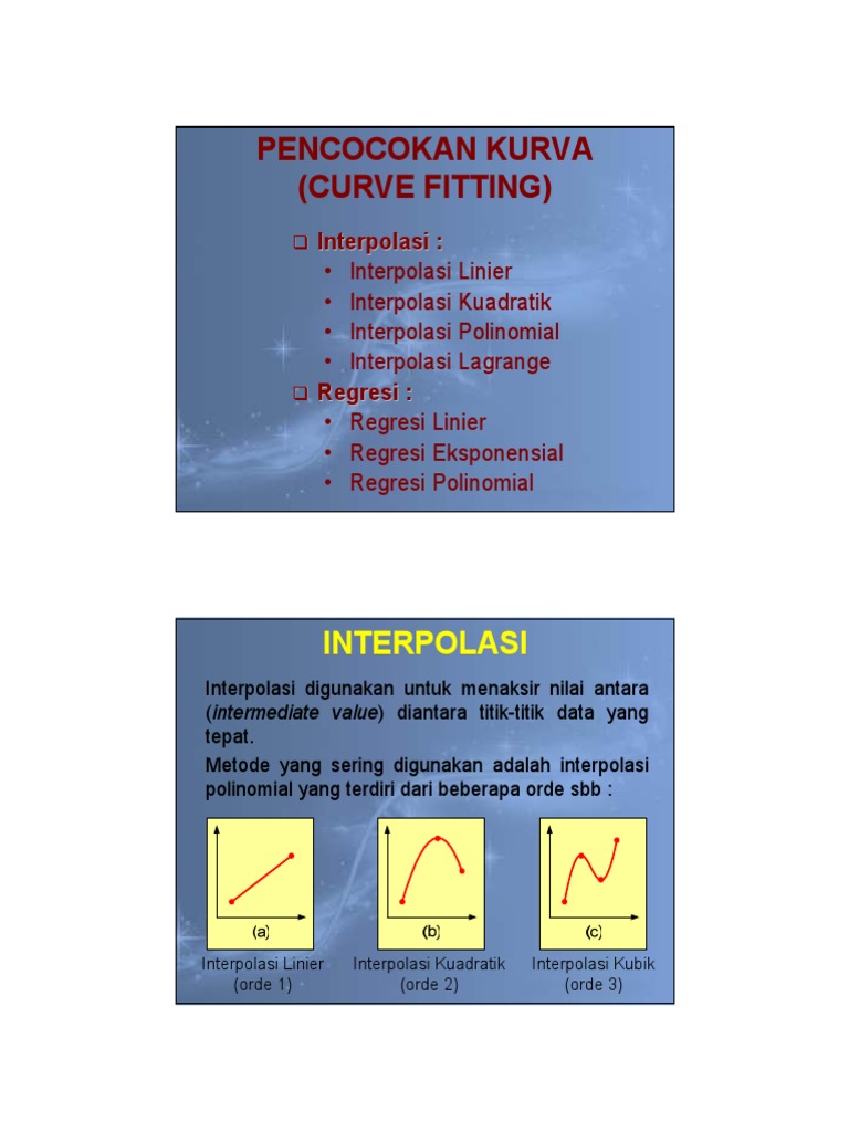Teknik Interpolasi & Regresi | PDF