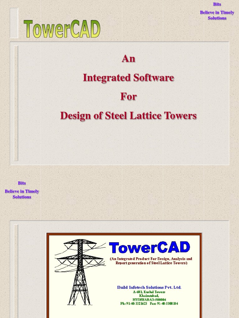 An Integrated Software For Design of Steel Lattice Towers | PDF ...