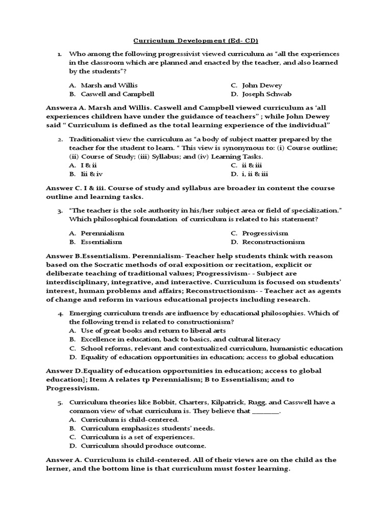 Curriculum Development Insights and Theories | PDF | Curriculum | Teachers